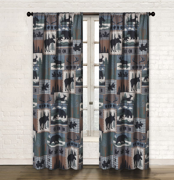 Woodland Forest Moose Panel Pair – Mooseville