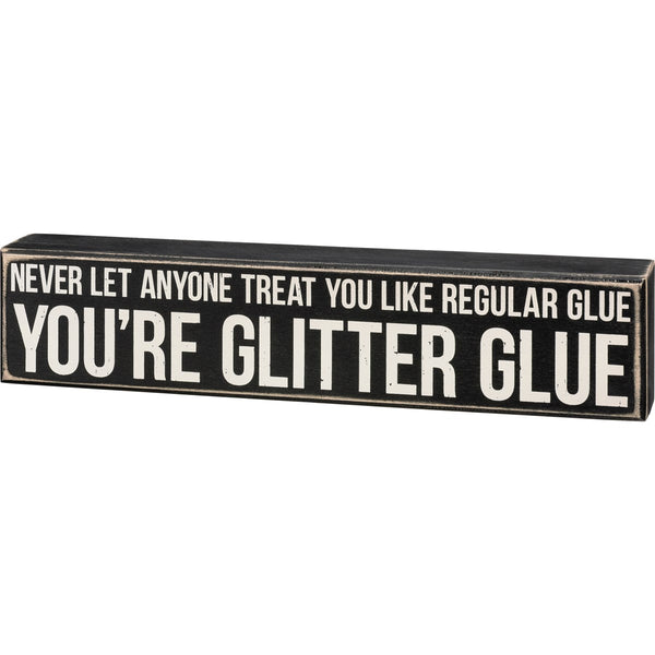 Regular Glue and Glitter Glue Box Sign – Mooseville